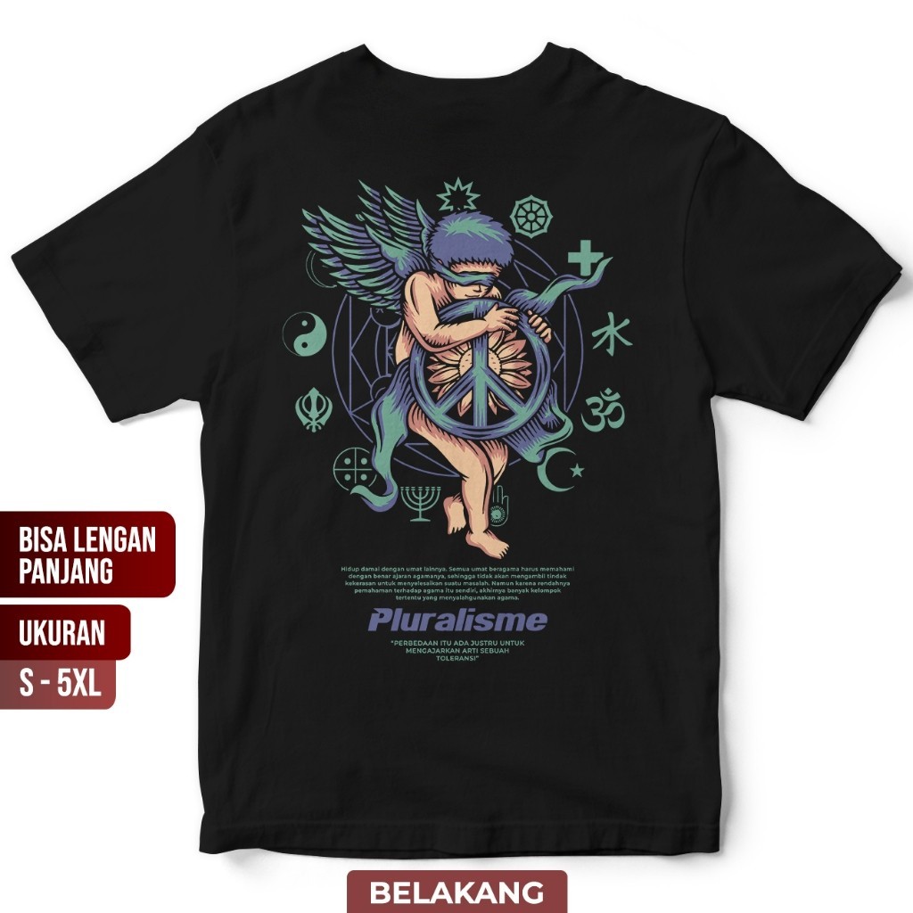 Jual Baju Kaos Pluralisme 18 Perbedaan Mengajarkan Arti Toleransi ...