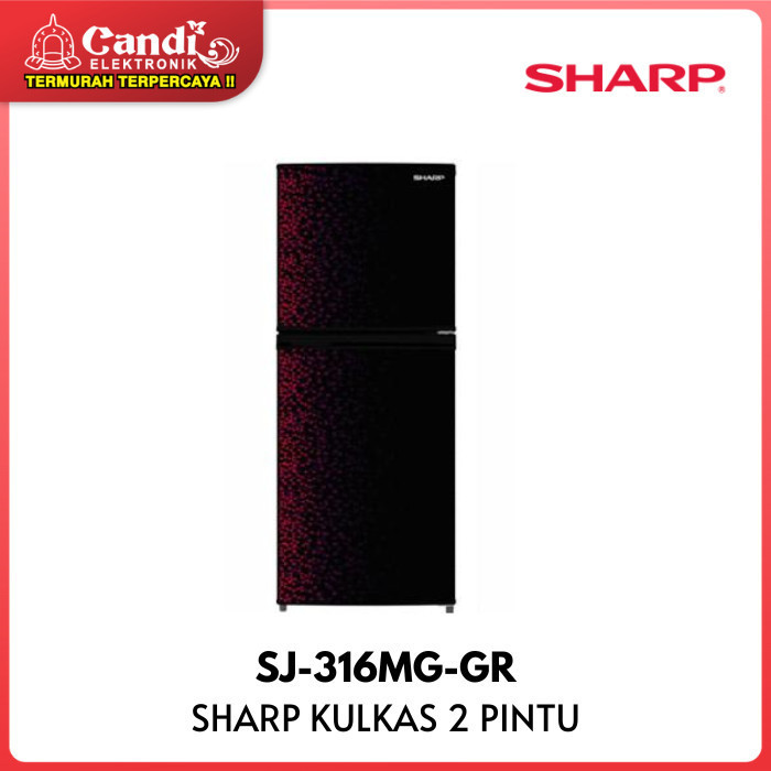 Jual Sharp Refrigerator 2 Door Sj-316Mg-Gr | Shopee Indonesia