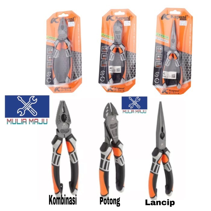 Jual Produk Tang diagonal 8inch kapusi 3warna HEAVYDUTYbahan crome ...