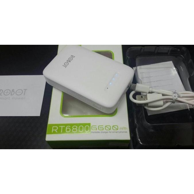 Jual Power Bank Robot Vivan RT6800 6600 mah garansi 1 thn | Shopee ...
