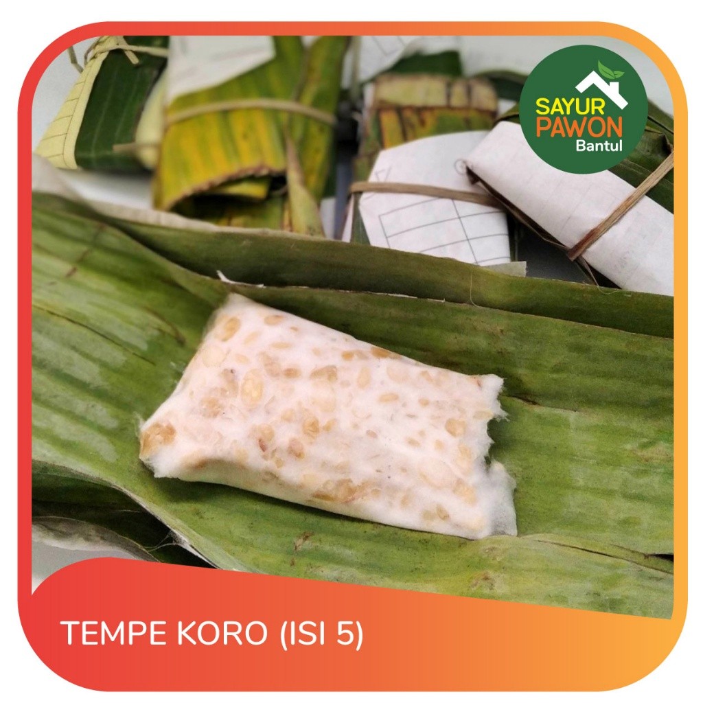 Jual TEMPE KORO KECIL BUNGKUS DAUN PISANG per 5 pcs | Shopee Indonesia