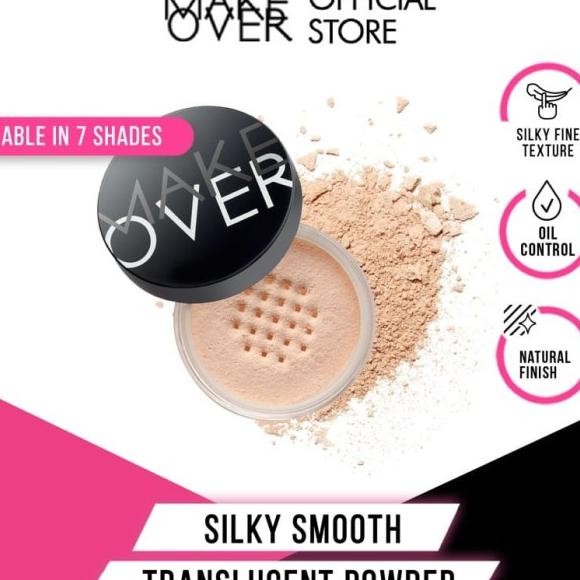 Jual Make Over Silky Smooth Translucent Powder 35 Gr | Makeover Bedak ...