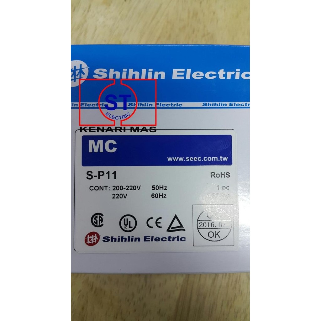 Jual MINI KONTAKTOR / CONTACTOR SP11 / S-P11 SHIHLIN ELECTRIC 3 PHASE ...