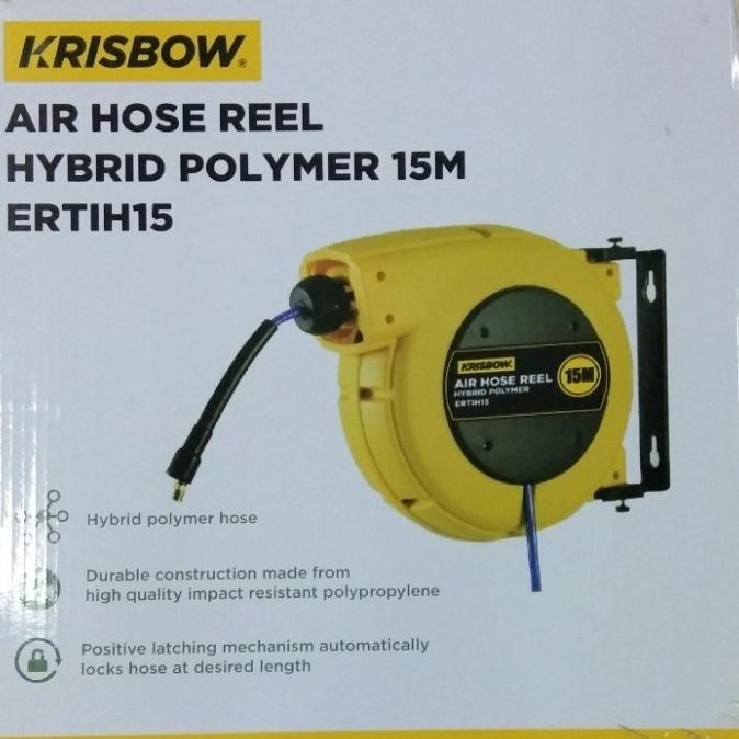 Jual Automatic Air Hose Reel 15M Hybrid Poli Krisbow 10085431 | Shopee Indonesia