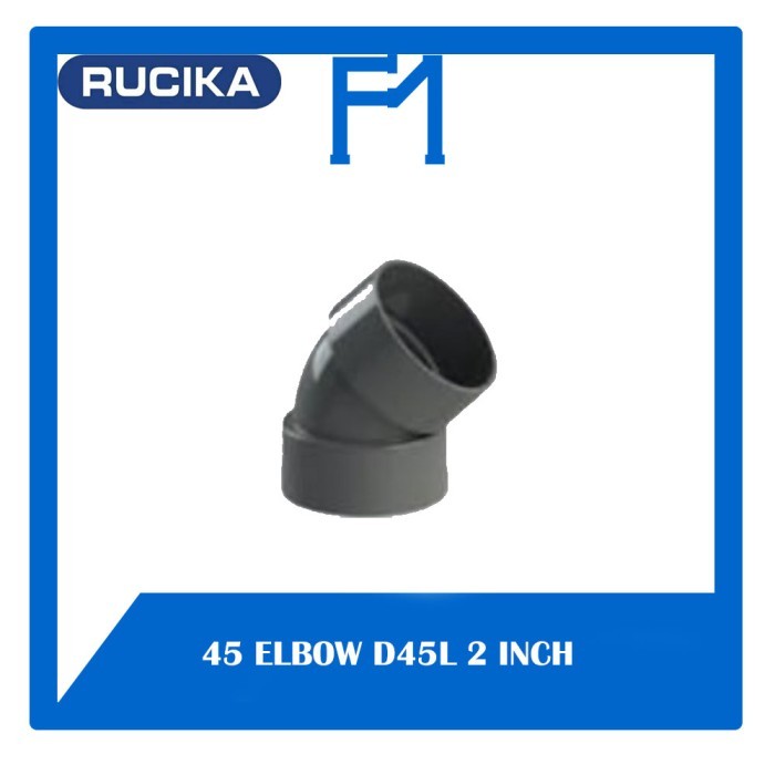 Jual RUCIKA ELBOW 45 D 2 INCH SAMBUNGAN FITTING PIPA AIR PVC KNEE KNEI 2INCHI | Shopee Indonesia