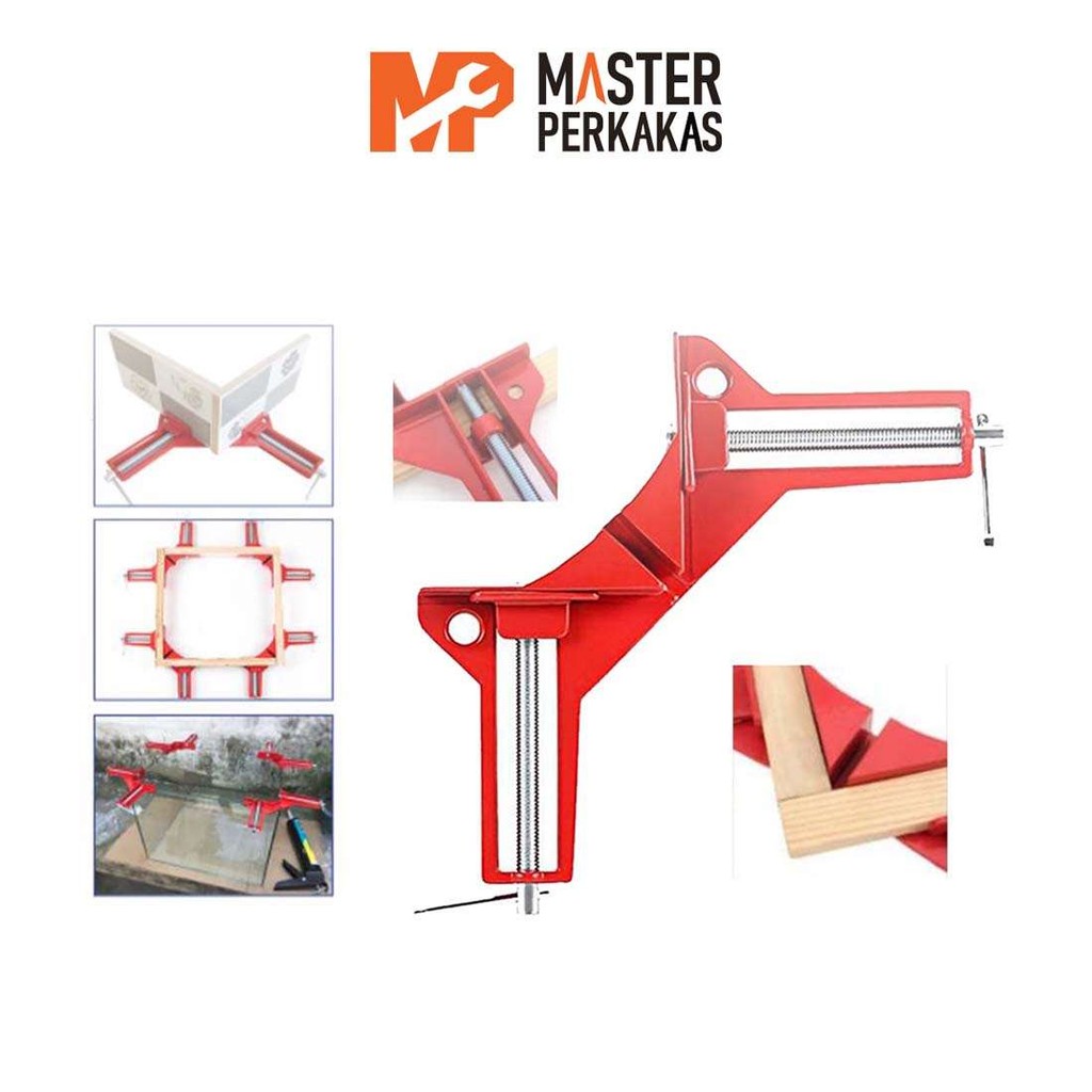 Jual Corner Clamp MP / Klem Sudut Siku Penjepit 90 Derajat / Frame Kayu ...