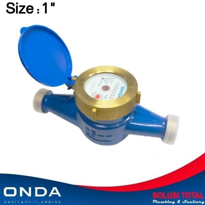 Jual Water Meter Onda Brass 1" / Meteran Air Kuningan Pam Sni Terra Tera | Shopee Indonesia