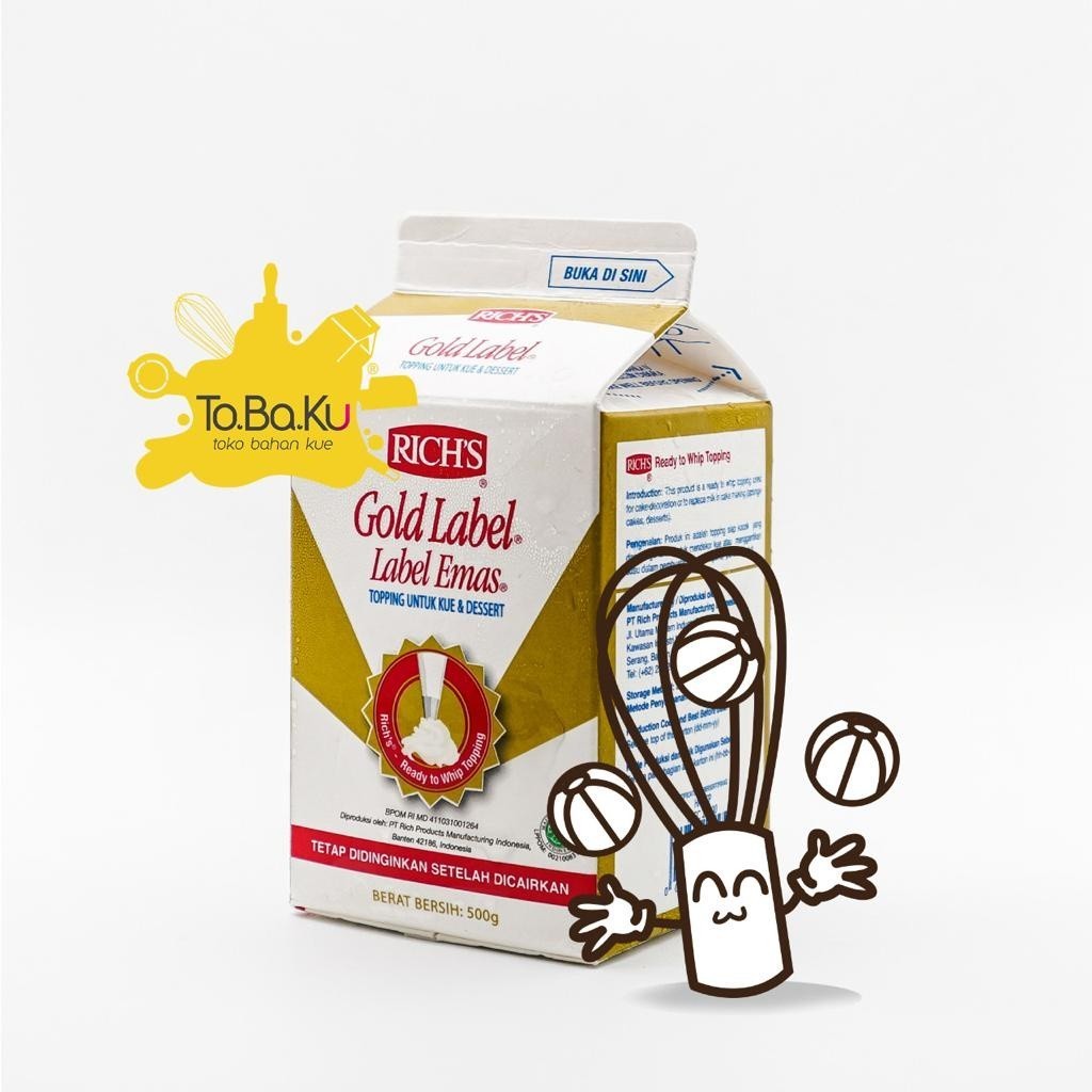 Jual Rich Whip Topping Gold Label 500gr | Shopee Indonesia