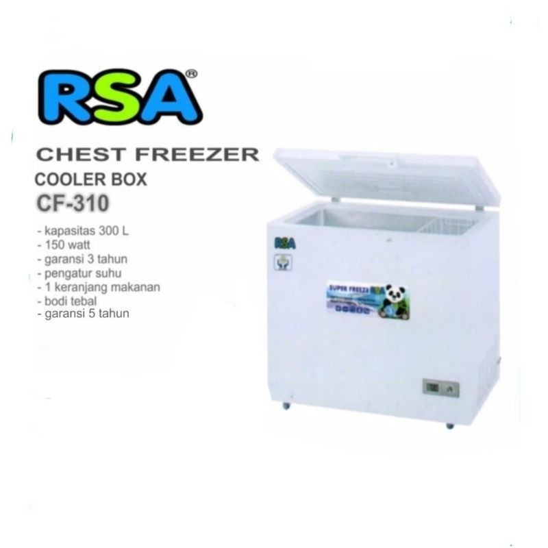 Jual Chest Freezer RSA 300L CF 310 Chest Freezer Box Rumahan | Shopee ...