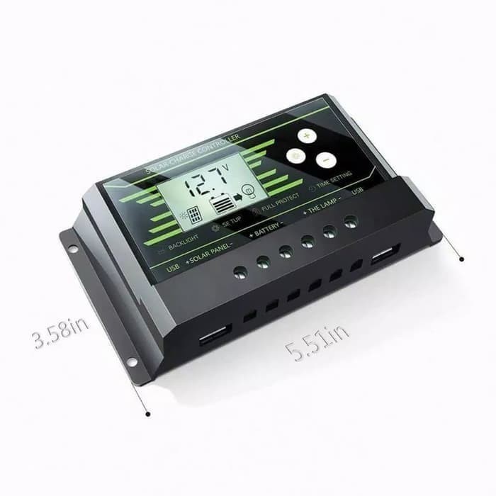 Jual Solar Charge Controller Pwm 10a Blacklight Lcd | Shopee Indonesia