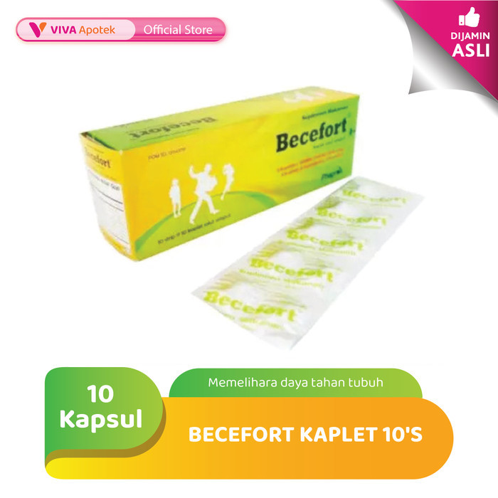 Jual Becefort untuk Meningkatkan Daya Tahan Tubuh (10 Kaplet) | Shopee ...