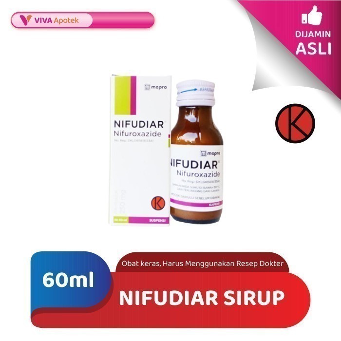 Jual Nifudiar Sirup / Nifuroxazide / Diare / Infeksi Bakteri (60 Ml ...