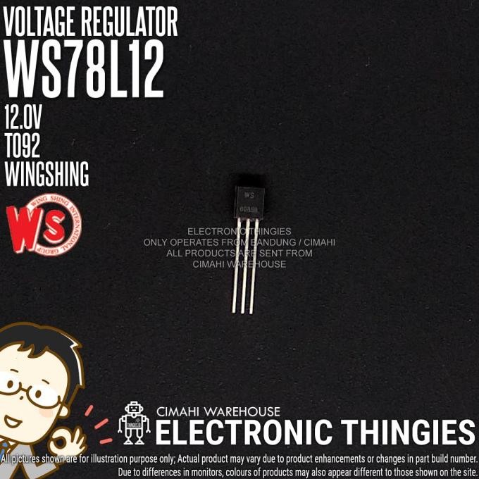 Jual Update (20) WS78L12 TO92 WS VOLTAGE REGULATOR 12V 78L12 7812 ...