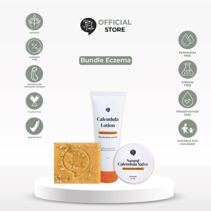 Jual Biotalk Bundle Eczema Psoriasis Eksim Lotion Calendula Healing Salve | Shopee Indonesia