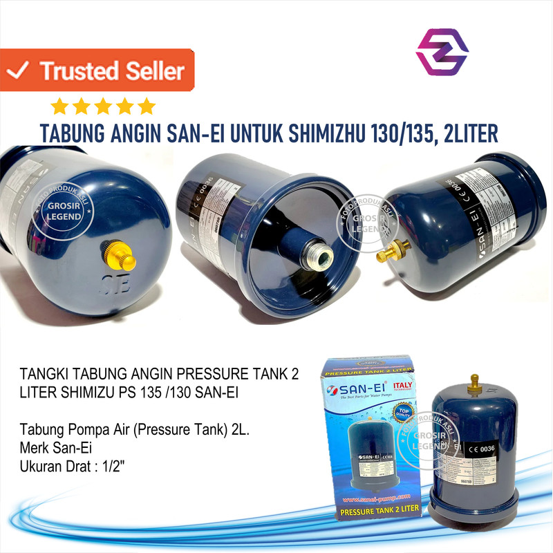 Jual TANGKI TABUNG ANGIN PRESSURE TANK 2 LITER SHIMIZU PS 135 /130 SAN ...