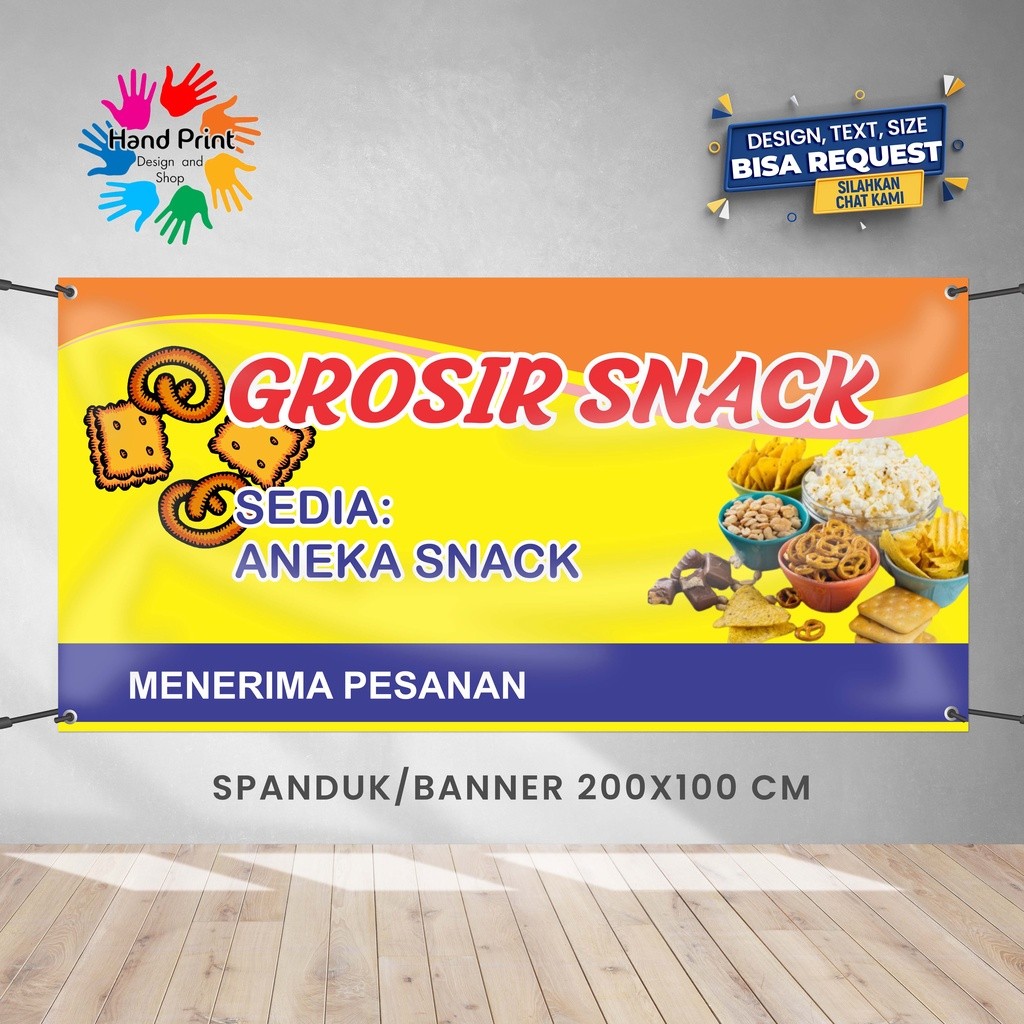 Jual Spanduk Banner Aneka Snack Warung Ukuran 200x100 Cm | Shopee Indonesia
