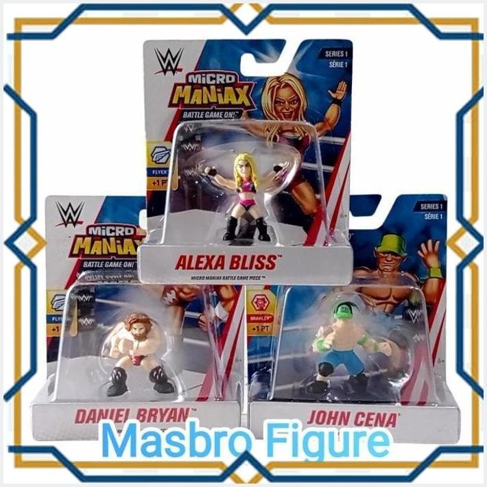 Jual [MAS] FIGURE WWE MICRO MANIAX SERIES 1 JOHN CENA DANIEL BRYAN ...