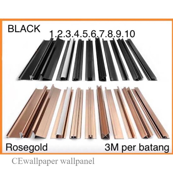 Jual Lis Aluminium Wallboard Wallsheet Papan Dekorasi Untuk Tebal 3Mm ...