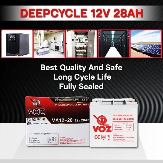Jual BATTERY KERING VRLA VOZ 12V28AH, AKI KERING UNTUK BERBAGAI ...