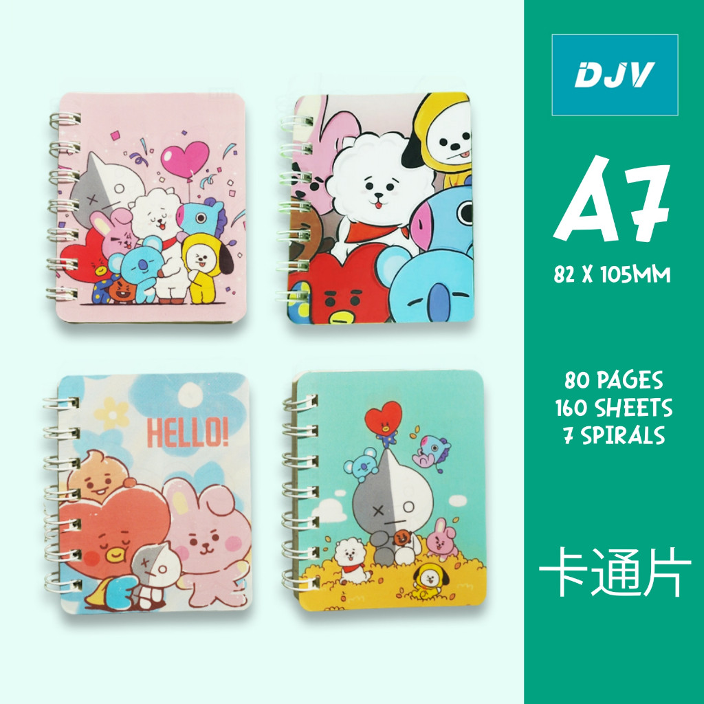 Jual Note Book Ring Motif Buku Memo Kecil A7 Spiral isi 80 Lembar Notebook Mini | Shopee Indonesia