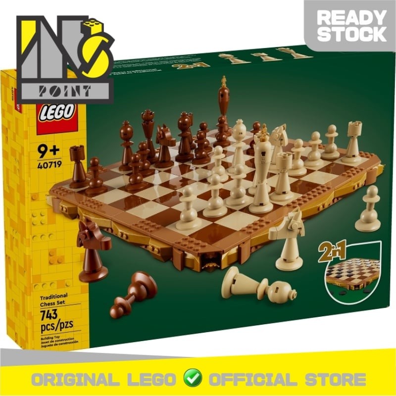 Jual LEGO 40719 - Brick and More - Traditional Chess Set | Shopee Indonesia