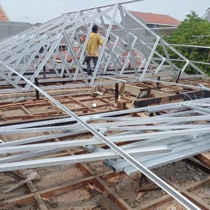 Jual Sale!! Bongkar Pasang Atap Kayu Jadi Atap Baja Ringan | Shopee ...