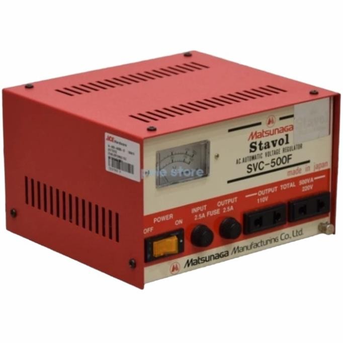 Jual Stavolt Stabilizer Voltage 500F MATSUNAGA ORIGINAL (Made in Japan ...