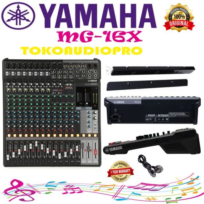 Jual Mixer Yamaha MG16X 16_Channel Mixer Audio dengan Efek Original ...