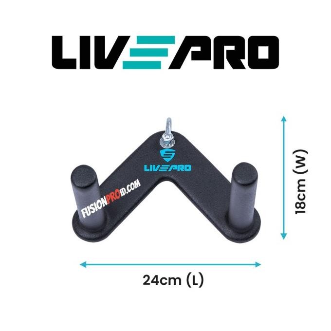 Jual V-Bar Mag Power Grip Handle Bar Cable Attachment Fitness Gym ...