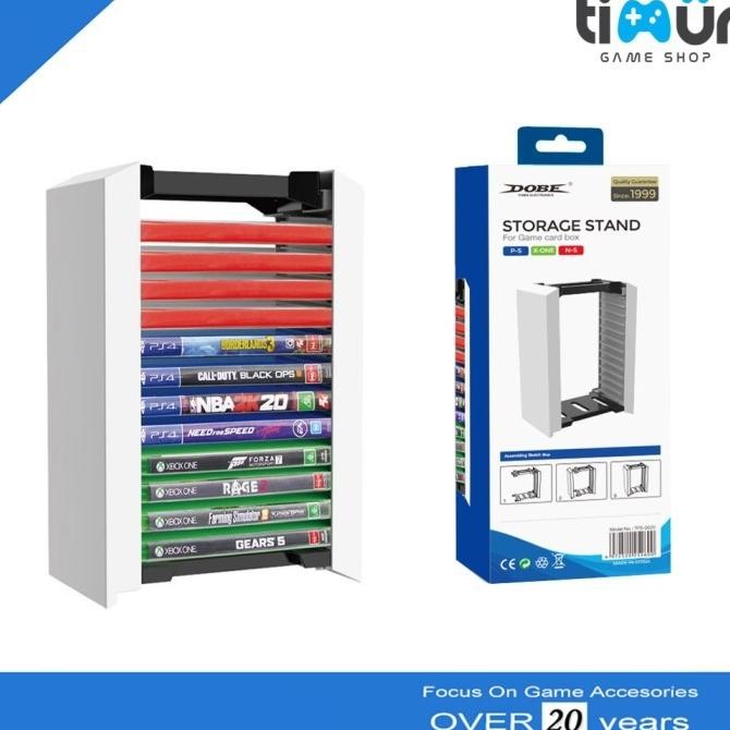 Jual RAK STORAGE STAND TOWER TEMPAT DISC KASET NINTENDO SWITCH XBOX ONE ...