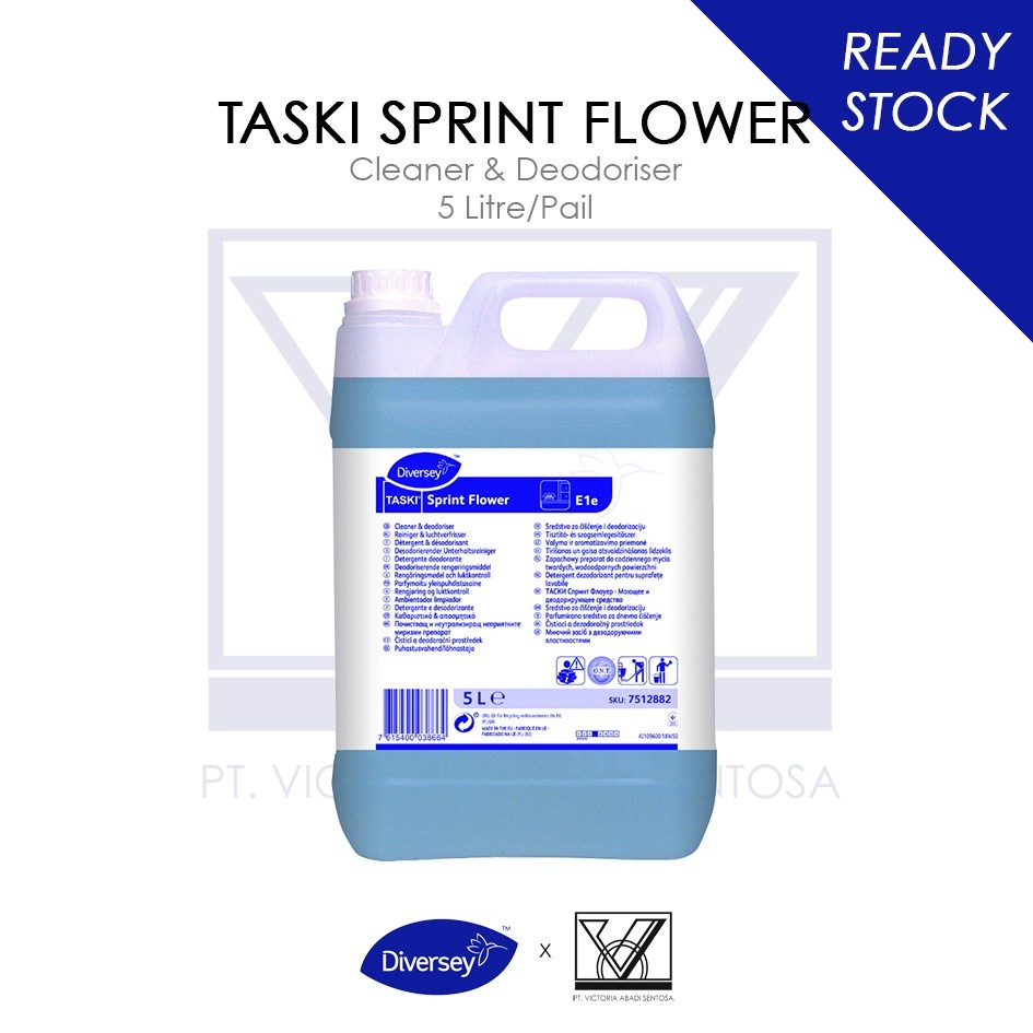 Jual Diversey Taski Sprint Flower - Cleaner & Deodoriser / Pembersih ...