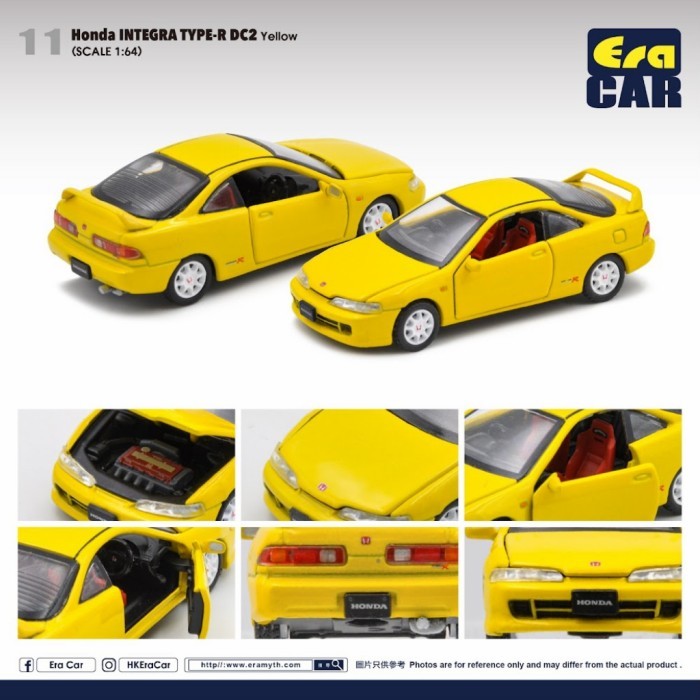 Jual Era Car 1/64 Honda Integra Type R DC2 Yellow | Shopee Indonesia