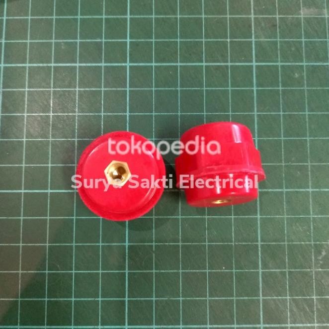 Jual Bus Bar Insolator Bulat Merah / Busbar Isolator Sm25-6 | Shopee Indonesia