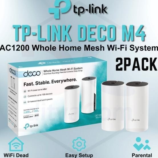 Jual Tp-Link Deco M4 Ac1200 Whole Home Mesh Wi-Fi System [2 Pa ...