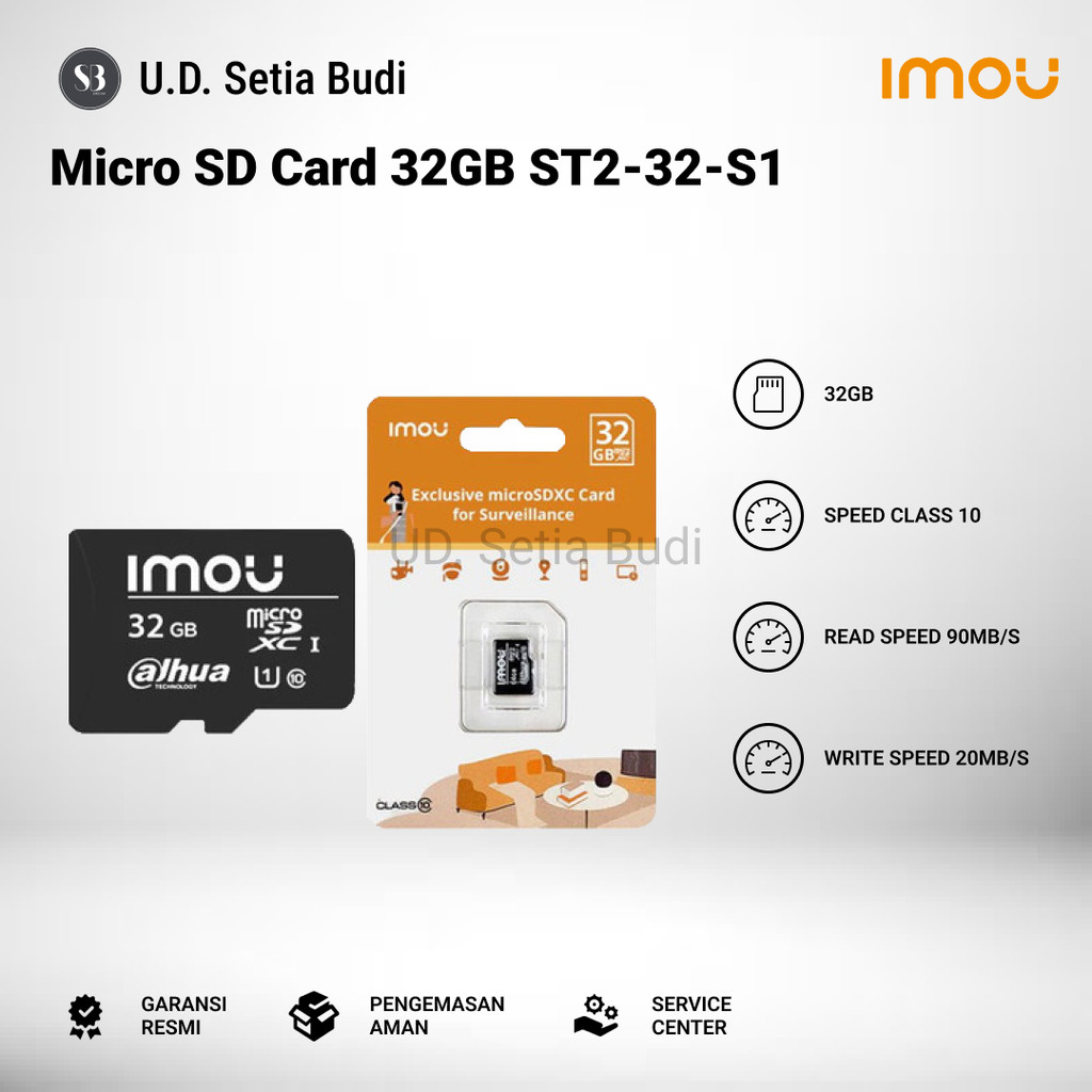 Jual IMOU Micro SD 32GB Class 10 Memory Card CCTV | Shopee Indonesia