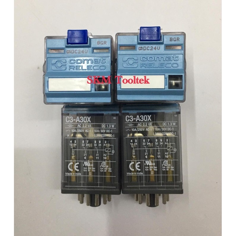 Jual RELAY COMAT RELECO C3-A30X 24VDC (11PIN) | Shopee Indonesia