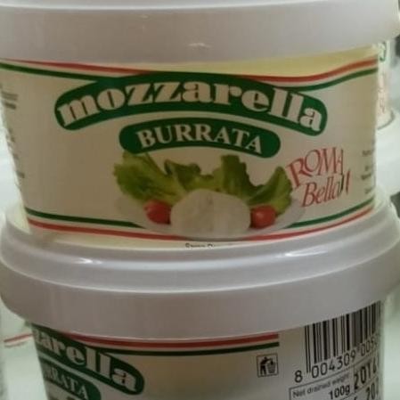 Jual Mozzarella Cheese Keju Soft Fresh Burrata 100Gr Bulat | Shopee ...