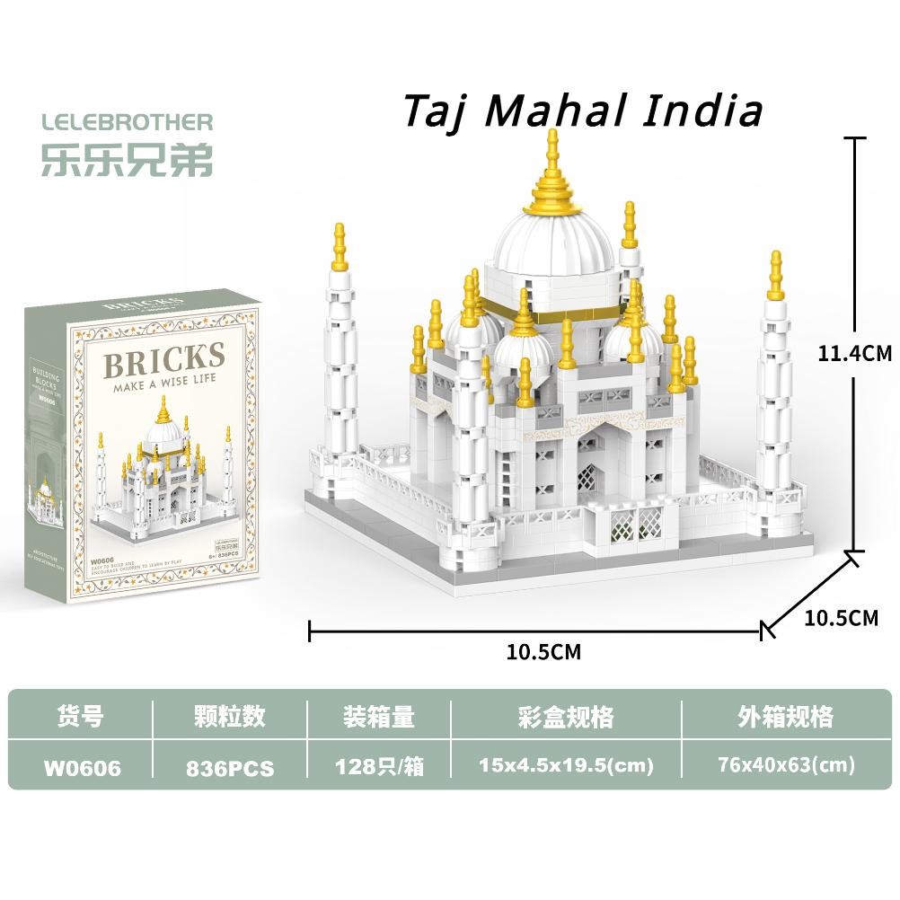 Jual Super Murah Mainan Bricks Nano Block Taj Mahal India Bricks ...