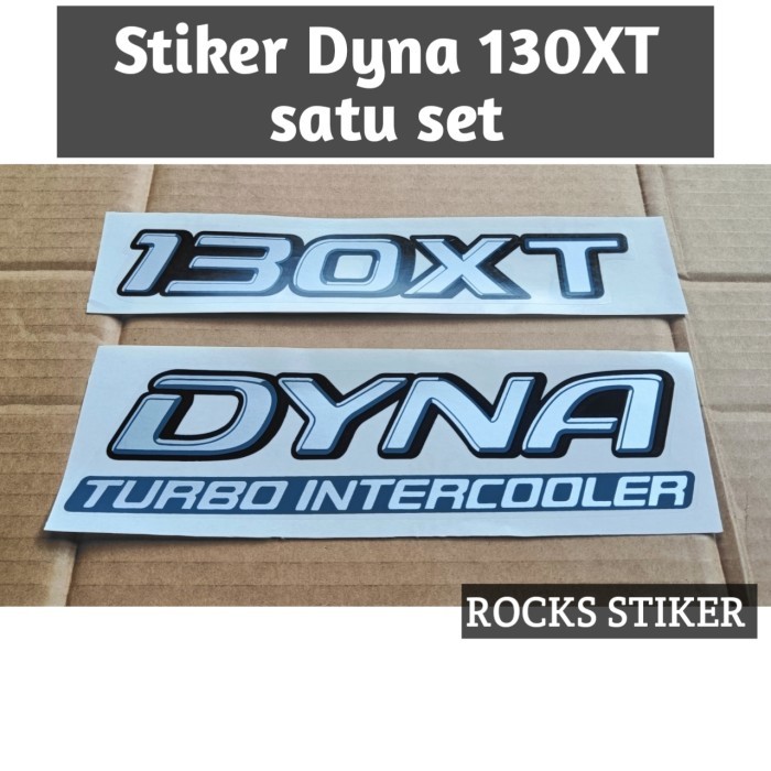 Jual Sticker Mobil Trek Dyna Turbo Intercooler 130 XT satu set Car ...