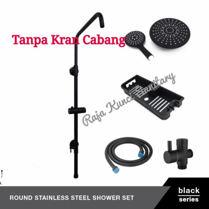 Jual Shower Tiang Black/Hitam/Dingin/Panas Dingin/Shower Column/Shower ...