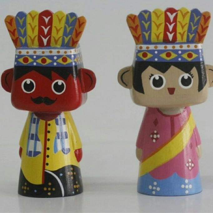 Jual Boneka Ondel-Ondel betawi /patung pajangan mini tinggi 12cm ...