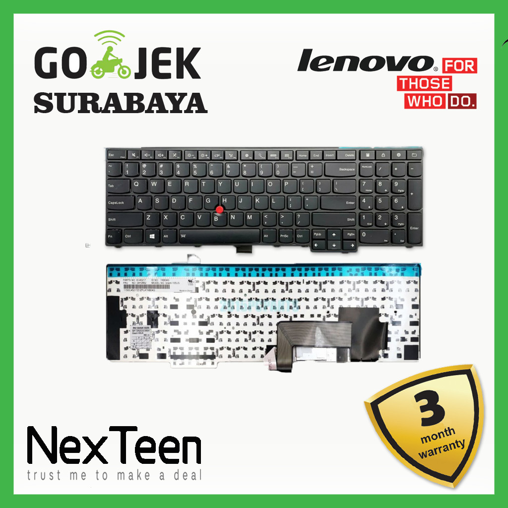 Jual Original Keyboard Thinkpad T540 T540P W540 W541 T550 W550 W550S ...