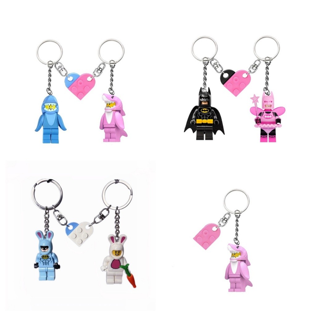 Jual FUNTOY Couple Keychain Blue Shark Batman & Fairy Batman Merge ...