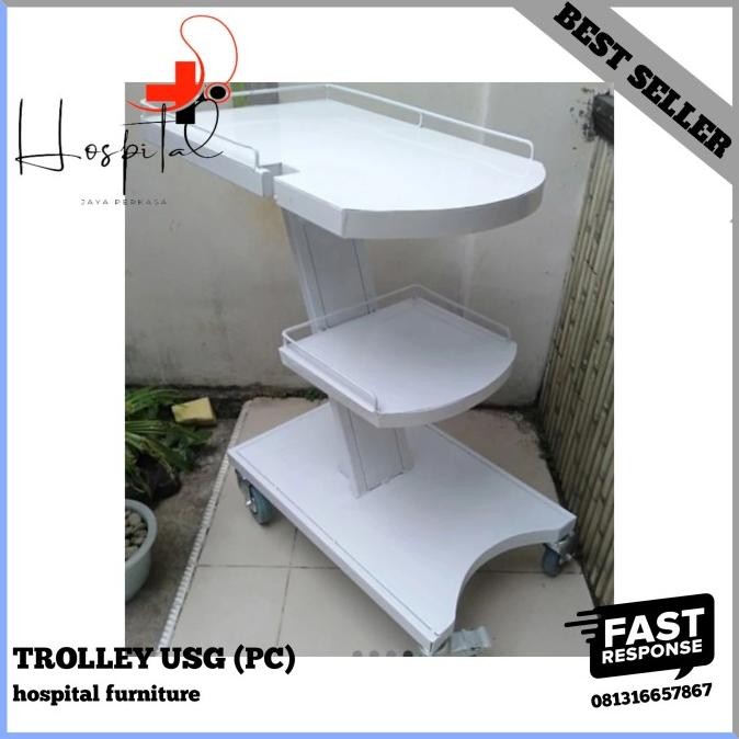 Jual Trolley USG Rumah Sakit | Klinik | Instrumen Medis ECG | EKG | USG ...