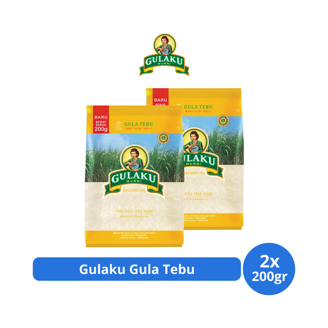 Jual Gulaku Gula Tebu 200gr x 2 pcs | Shopee Indonesia