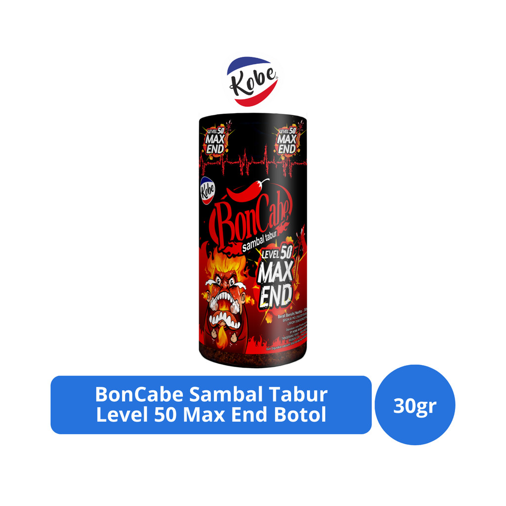 Jual Kobe BonCabe Sambal Tabur Level 50 Max End Botol 30gr | Shopee ...