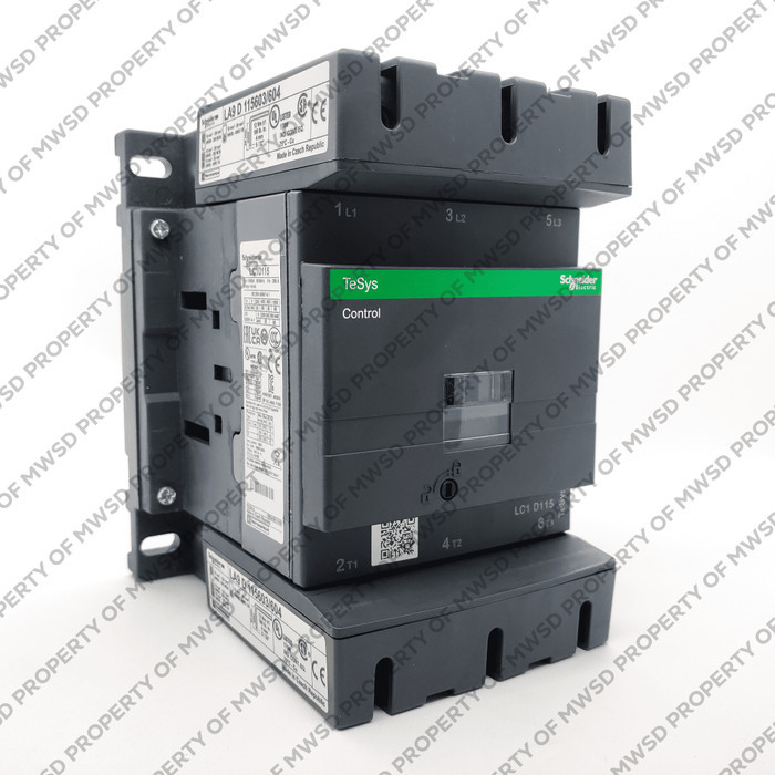 Jual SCHNEIDER CONTACTOR 3P 115A 1NO 1NC AC3 55KW 110VAC LC1D115F7 ...