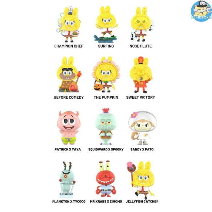 Jual POP MART X LABUBU THE MONSTERS X SPONGEBOB ASLI | Shopee Indonesia