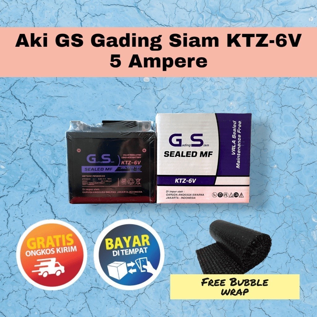 Jual Aki Motor Honda Genio ISS GTZ6V GS Gading Siam Accu Kering MF ...