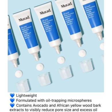 Jual Murad Oil Pore Control Mattifier SPF 45 Moisturizer Oily Acne 50ml ...